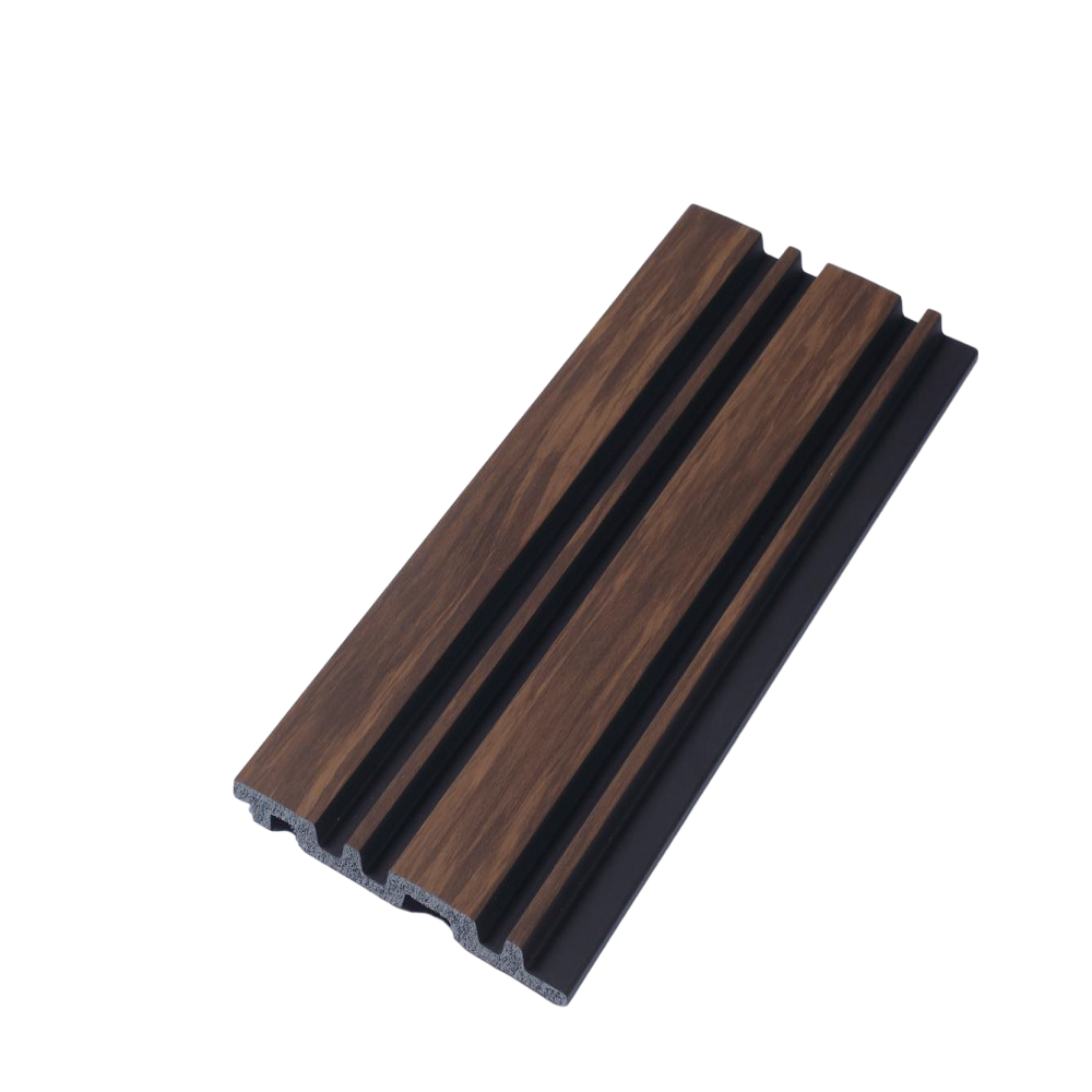 Premium Chocolate & Black PS Foam Cladding | 123x12x2900mm Panels