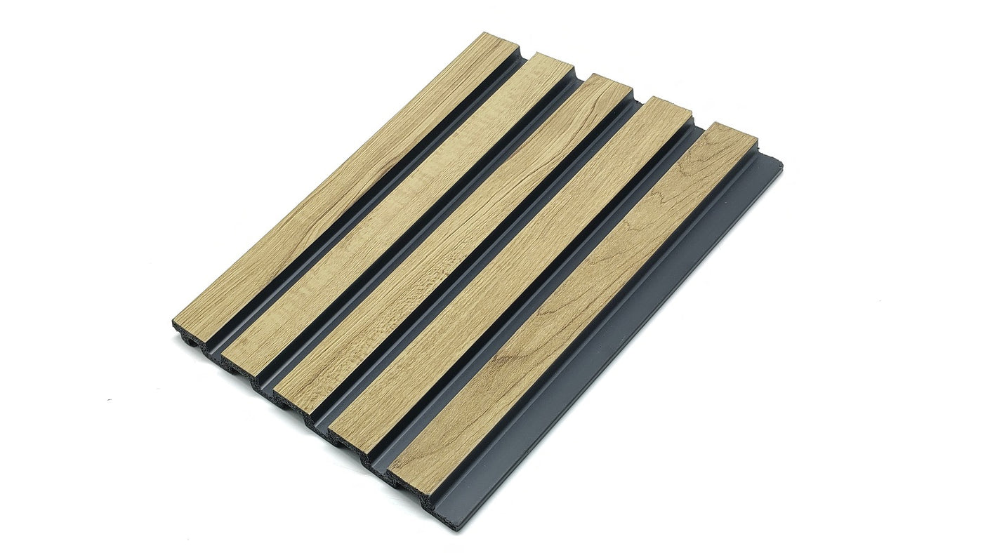 Teak & Black PS Foam Wall Panel | Melbourne | THQ