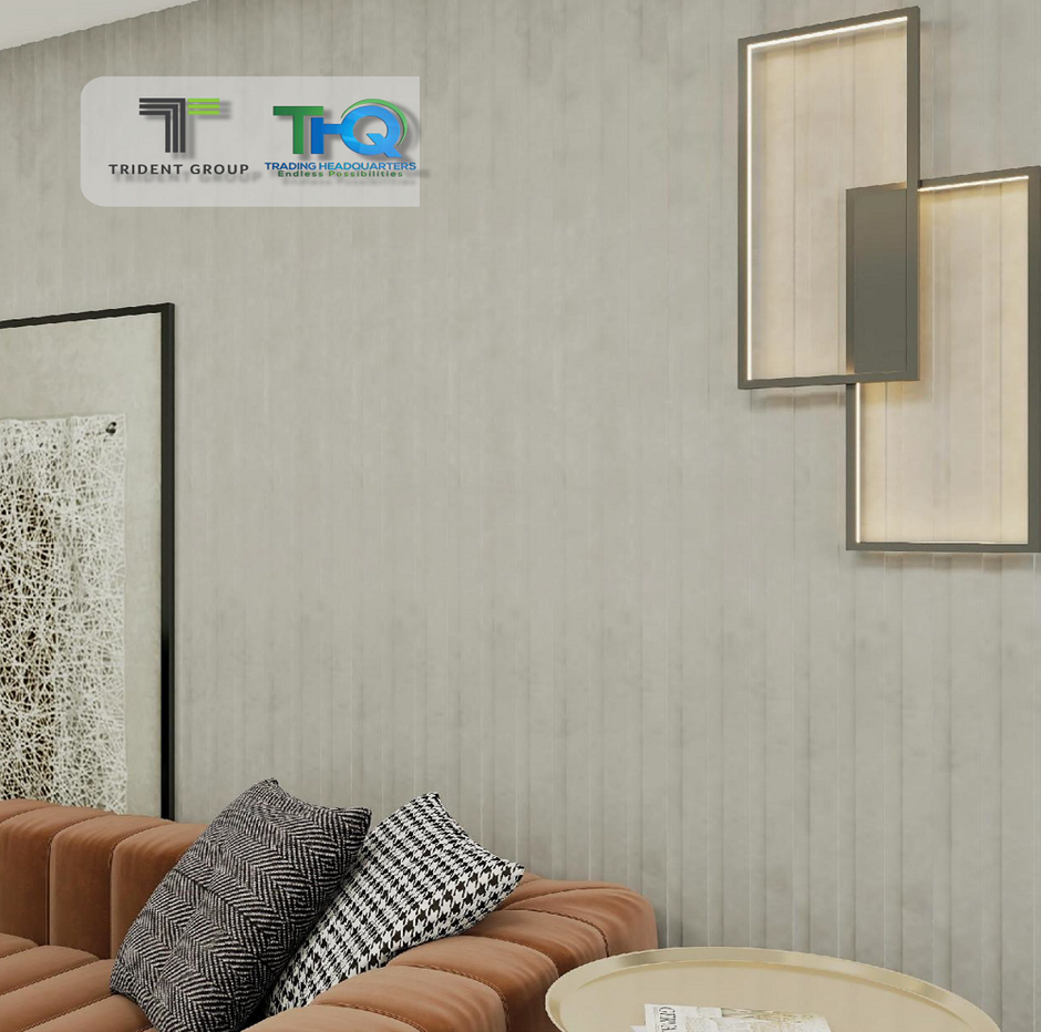 Order Flat Slat Cement PVC Wall Cladding | 150x10x2900mm panels