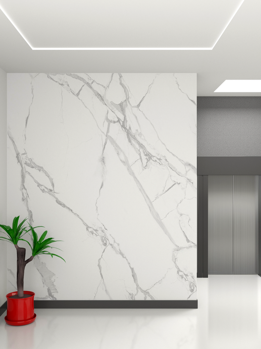 Order White Marble UV Panel, Glossy Finish, Durable and 1220x2700MM